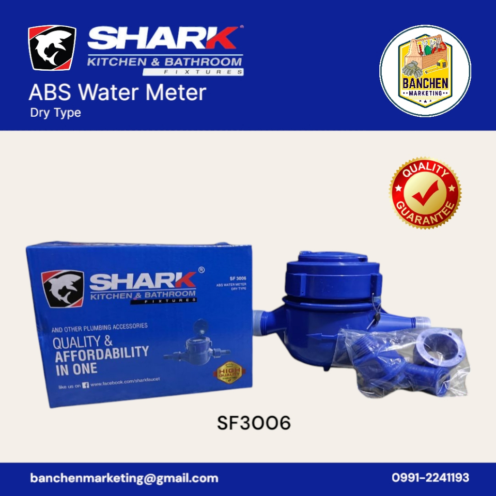 SHARK ABS WATER METER SF3006 | Shopee Philippines
