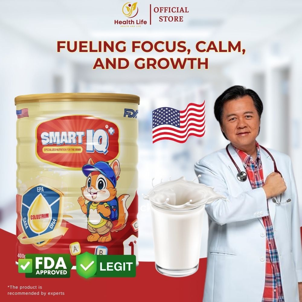 Smart IQ Milk Brain Booster For Kids, Autism | DHA, GABA, Choline ...