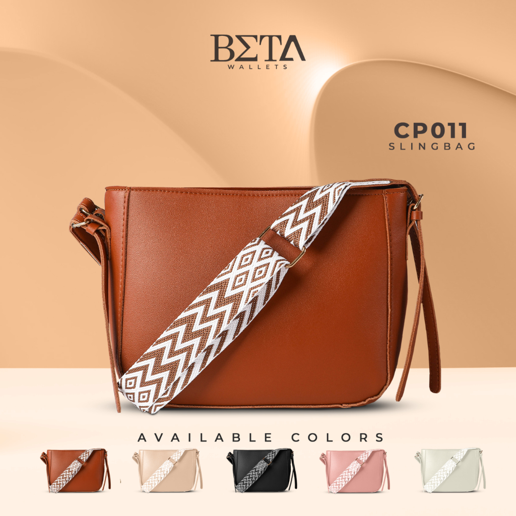 【Clearance Sale】BETA Sling Bag For Women Leather Korean School Shoulder ...