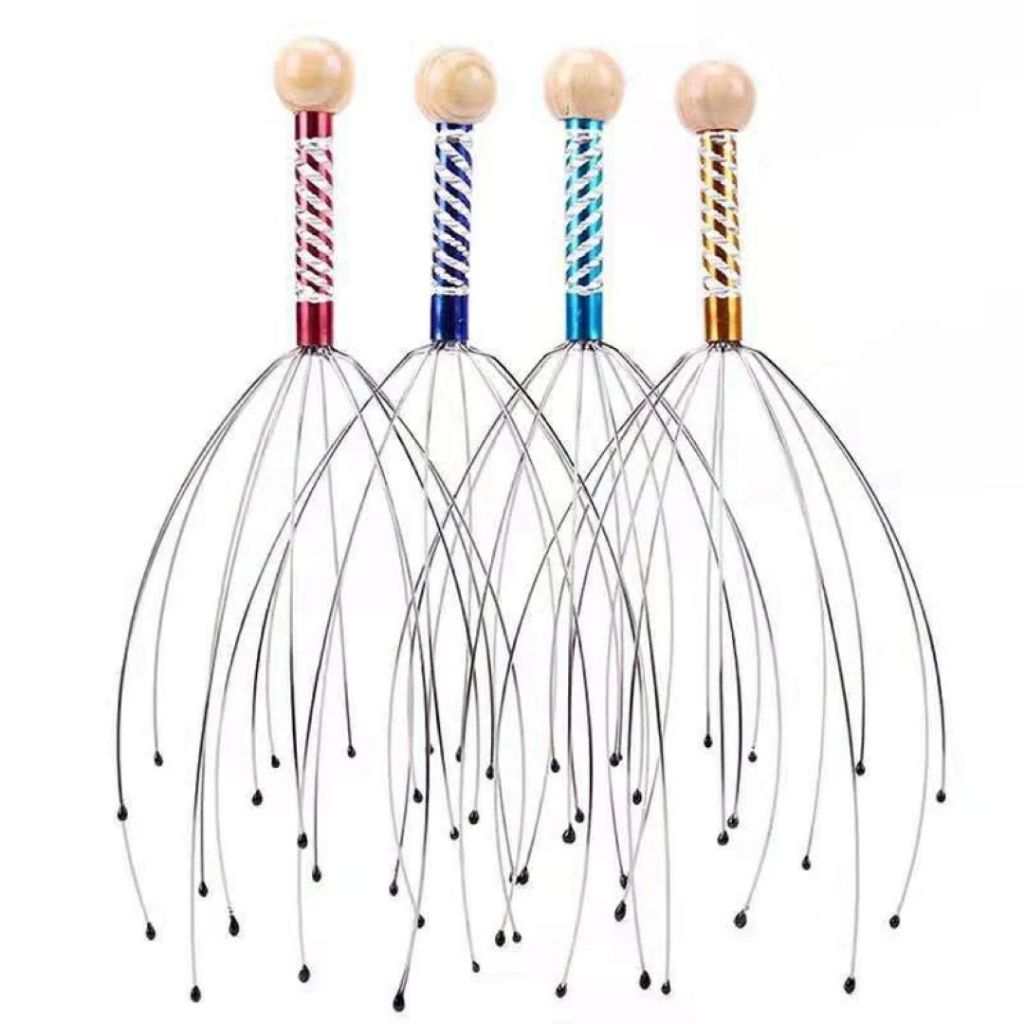 Cindychen2 Head Massager Therapy Stainless Wire Hand Held Head Scalp ...