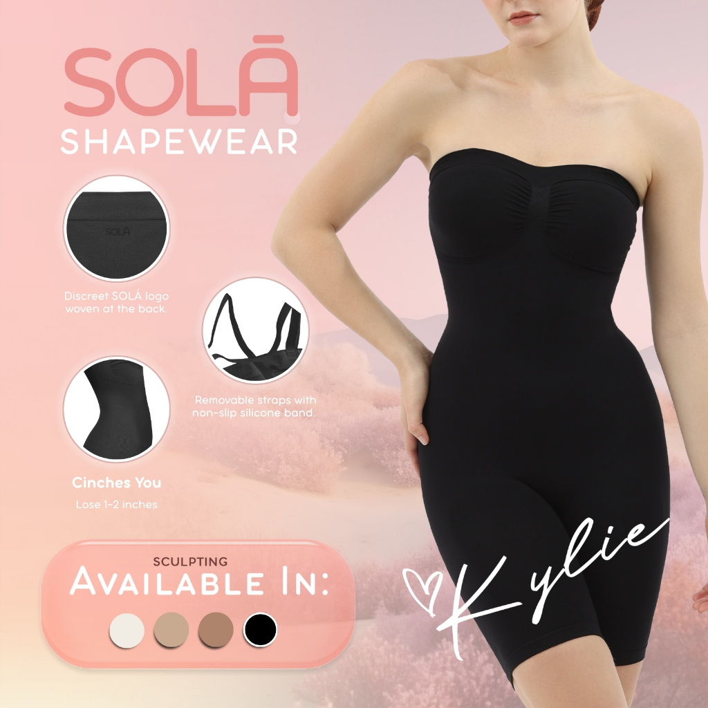 SOLA Sculpting Strapless Mid-thigh Shapewear Bodysuit - by Kylie ...