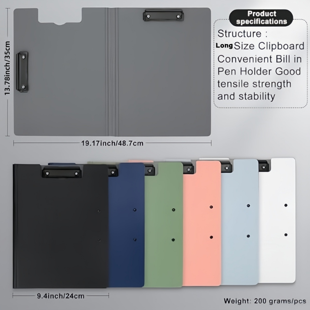 Clipboard Long With Cover File Folder Organizer Legal Size Writing Pad ...