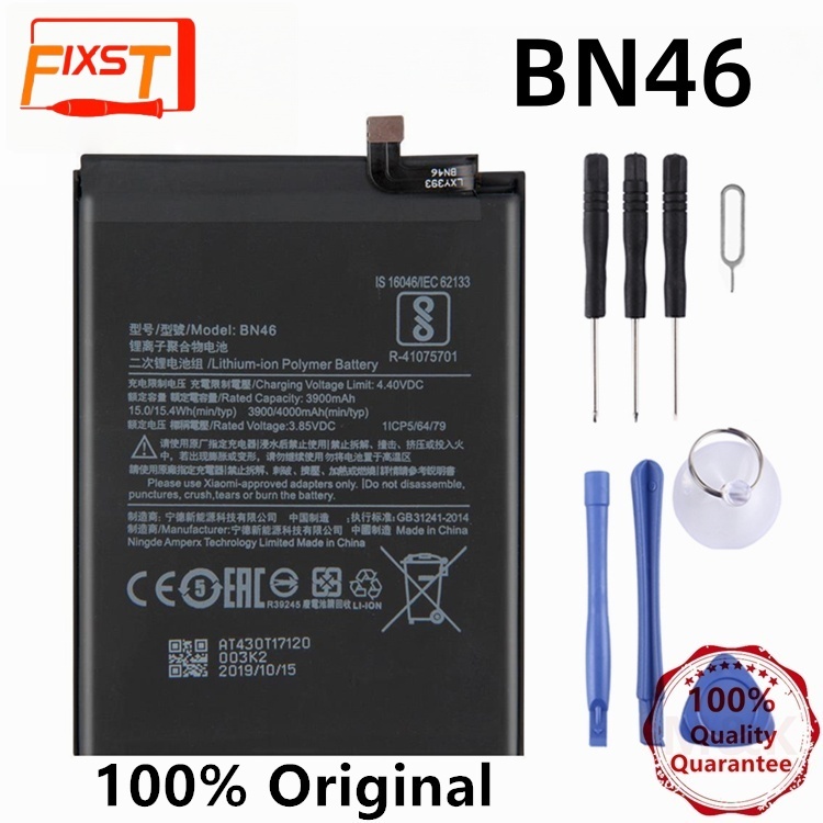 Original FIXST Battery BN46 For REMI 7 REMI Note 6 Note8 Battery ...