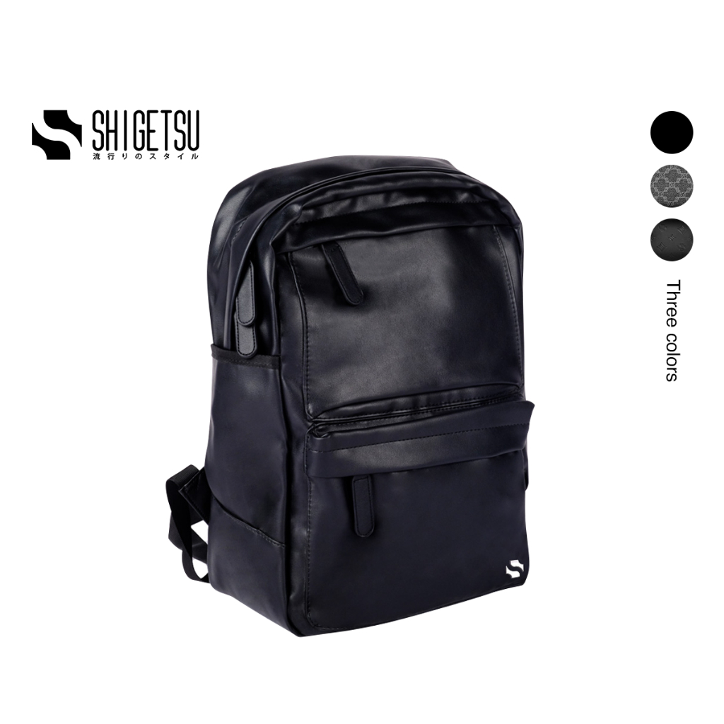 Shigetsu EBINO Black Backpack for men and women 14 INCHES laptop bag ...