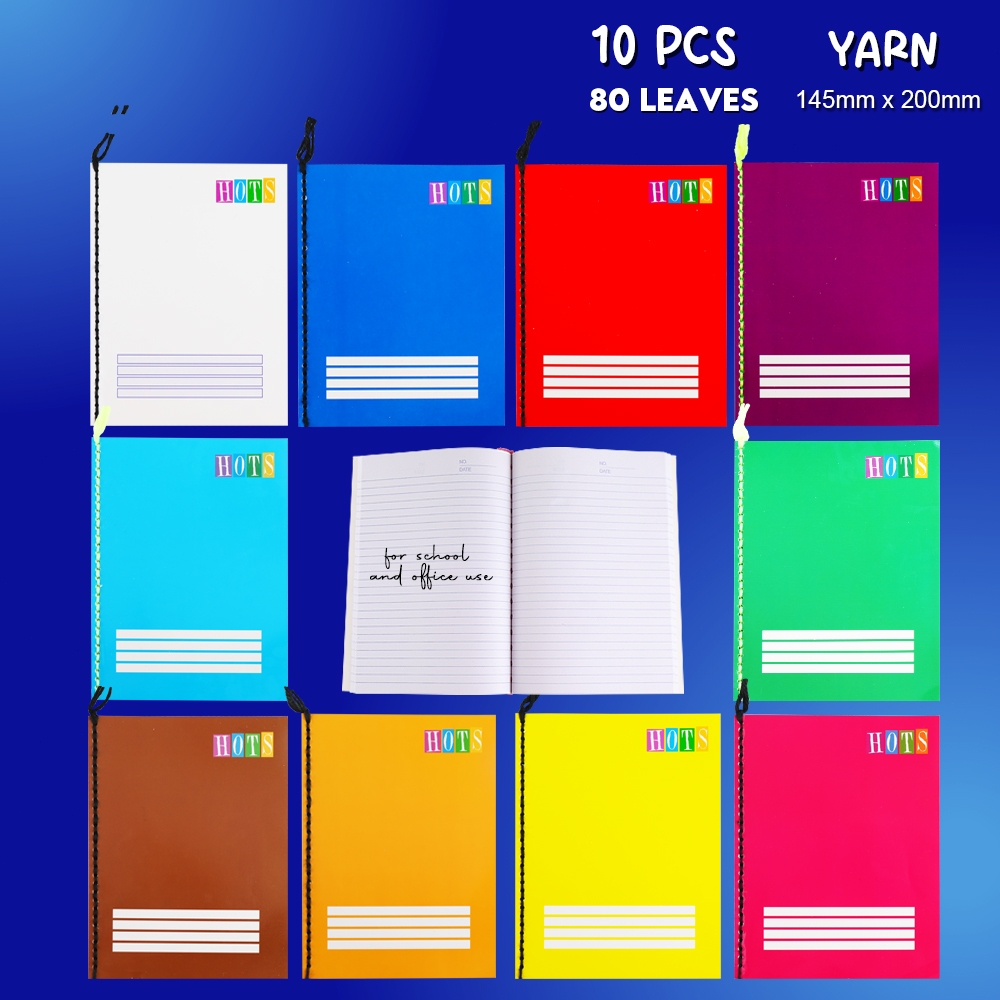 FCI Yarn NOTEBOOK WITH YARN NEON (YARN NTBK) 80leaves Assorted Colors ...