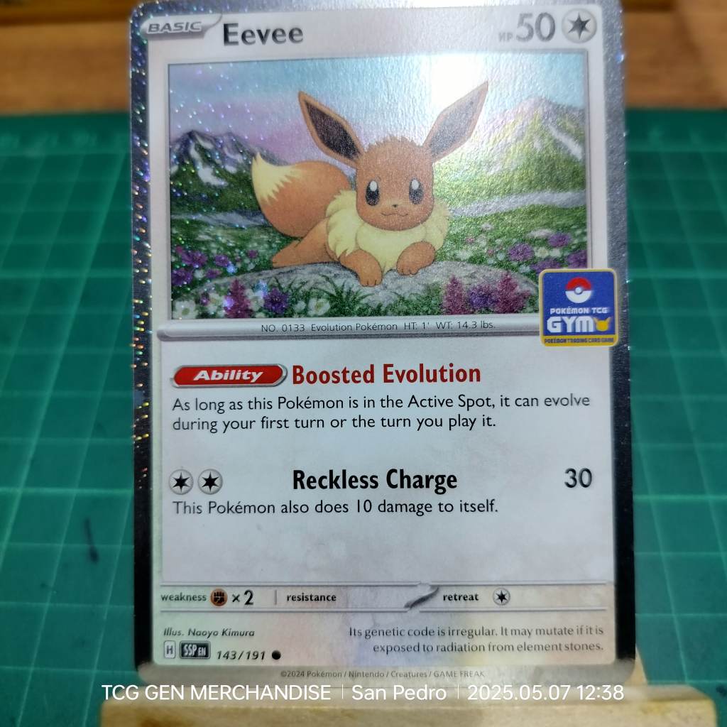 Pokemon Card Game : Eevee Stamped Asia Exclusive Gym Promo 143/191 ...