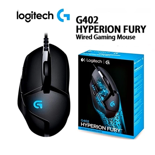 Logitech G402 Optical Gaming Mouse Hyperion Fury USB 8 Buttons 9 ...