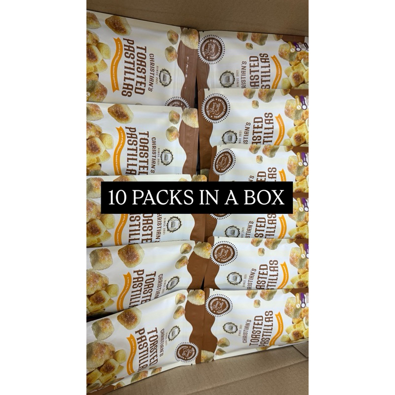 10 PACKS IN A BOX CHRISTIAN'S TOASTED BAKED PASTILLAS | Shopee Philippines
