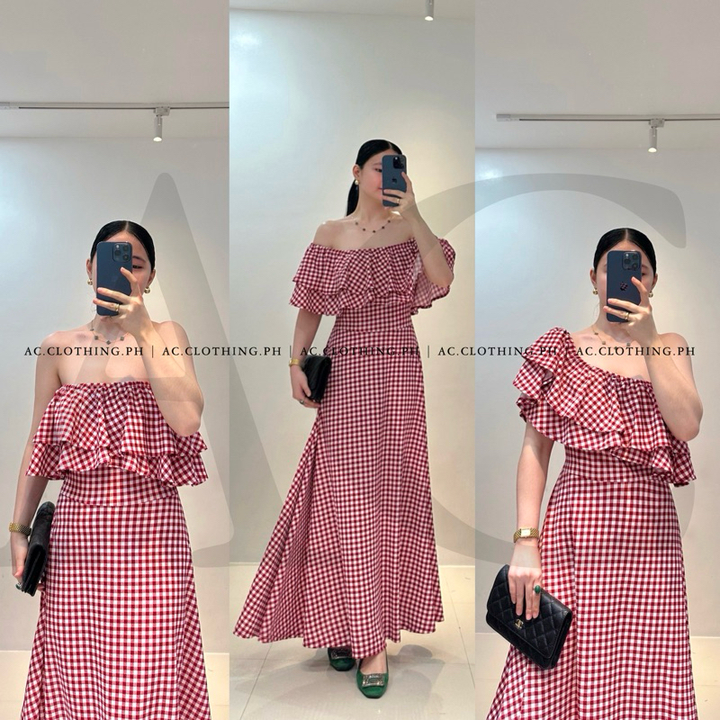 FYANG PRINTED RUFFLED MAXI DRESS | Shopee Philippines