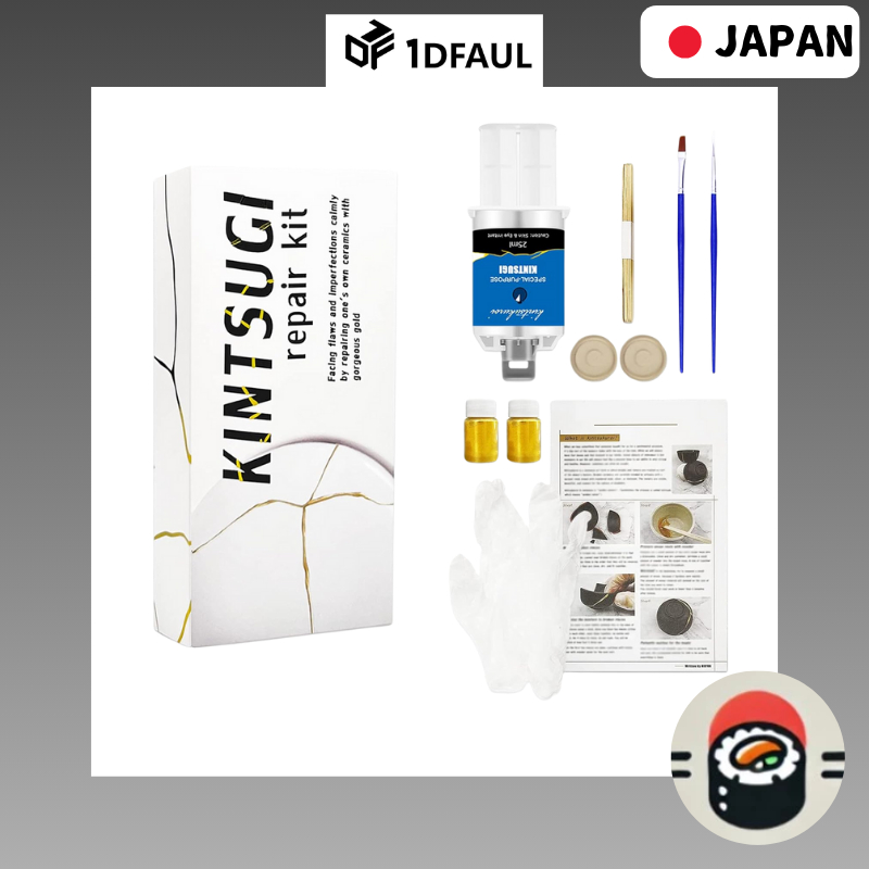 Kintsugi Repair Kit Gold Japanese Kintsugi Kit Improve your ceramics Repair ceramics with gold ...