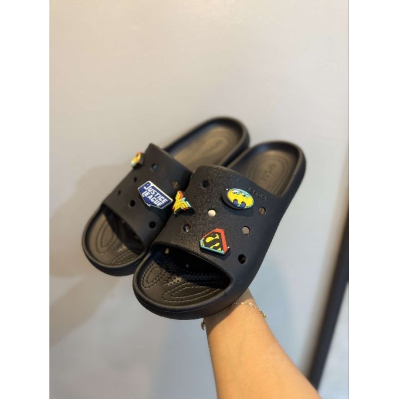 Original Crocs Classic Slide V2 Black | Shopee Philippines