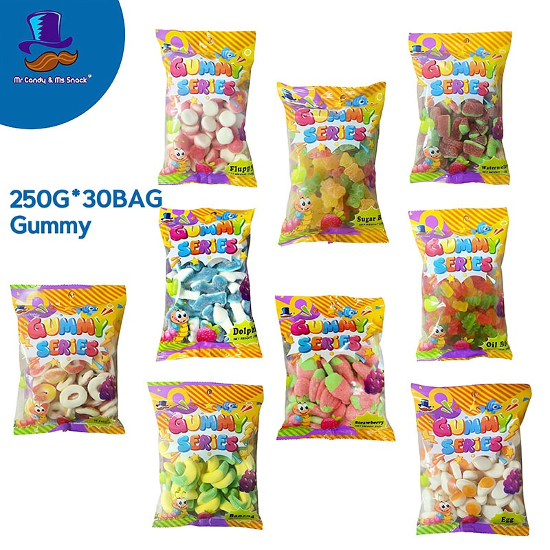 COD【Mr candy】45-55pcs/bag/gummy candy250g/gummies/sourCandy wholesale ...