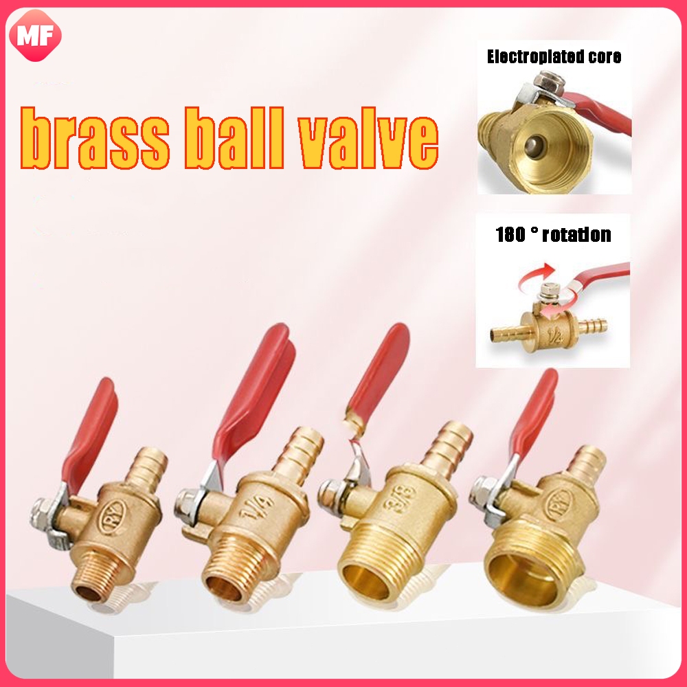 Brass ball valve air ball valve compressor ball valve red handle copper ...
