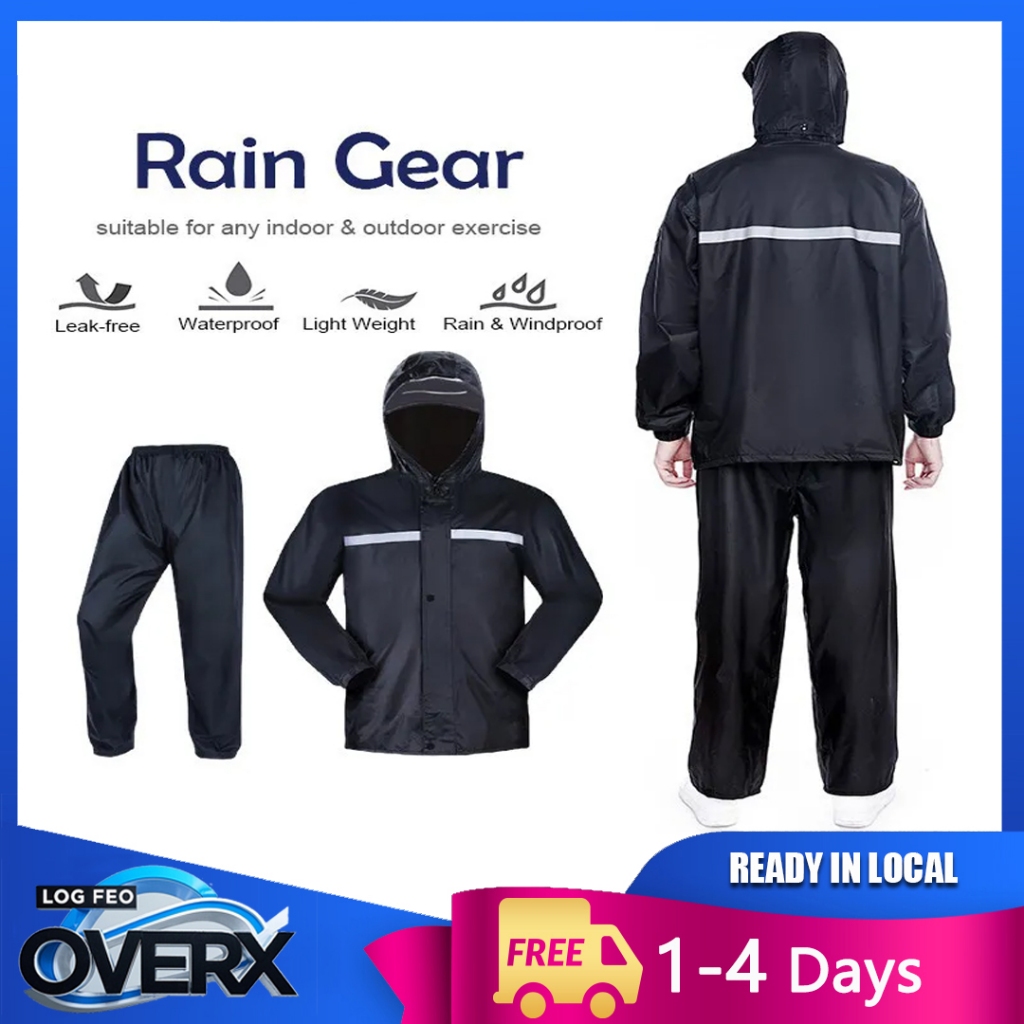 Titanium Raincoat Rubberized Makapal Kapote Popular Waterproof Raincoat ...