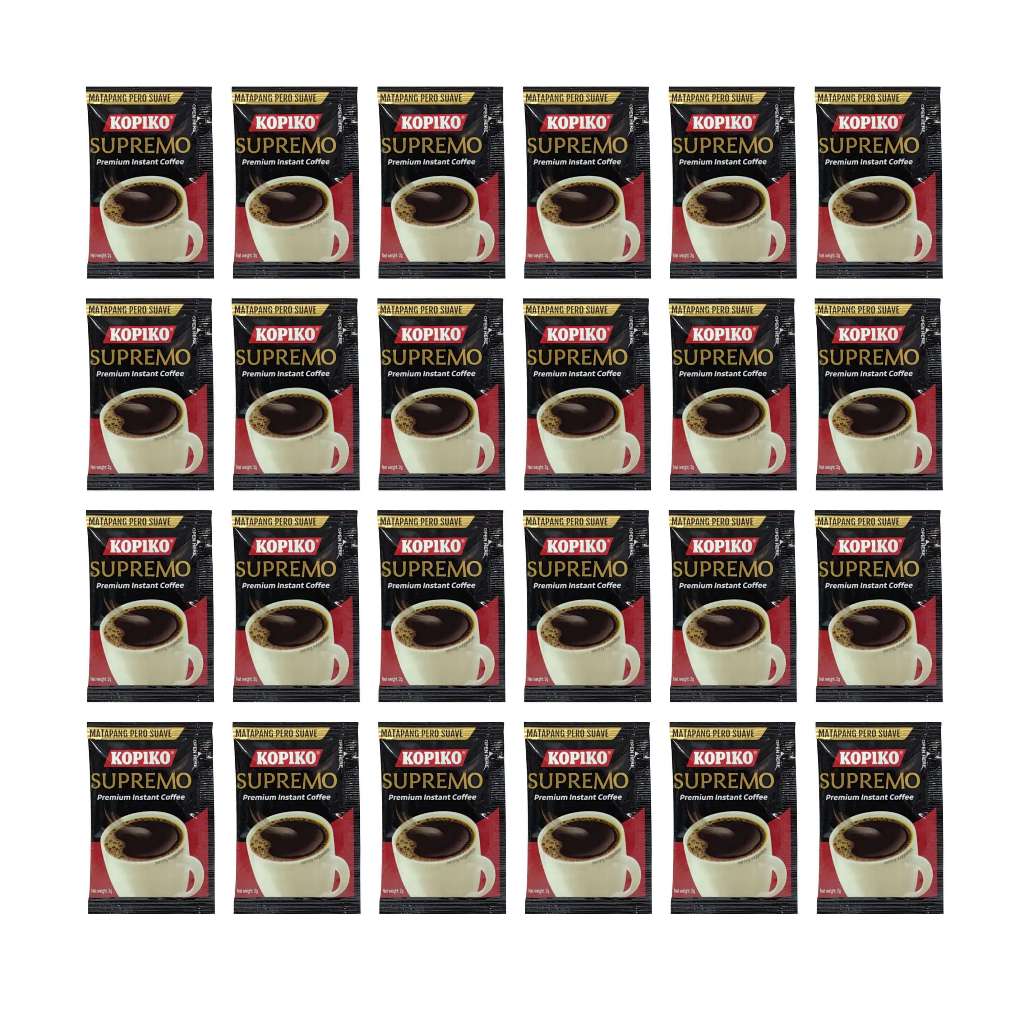 KOPIKO Supremo Premium Instant Coffee 2g x 12 sachets x 2 hangers ...