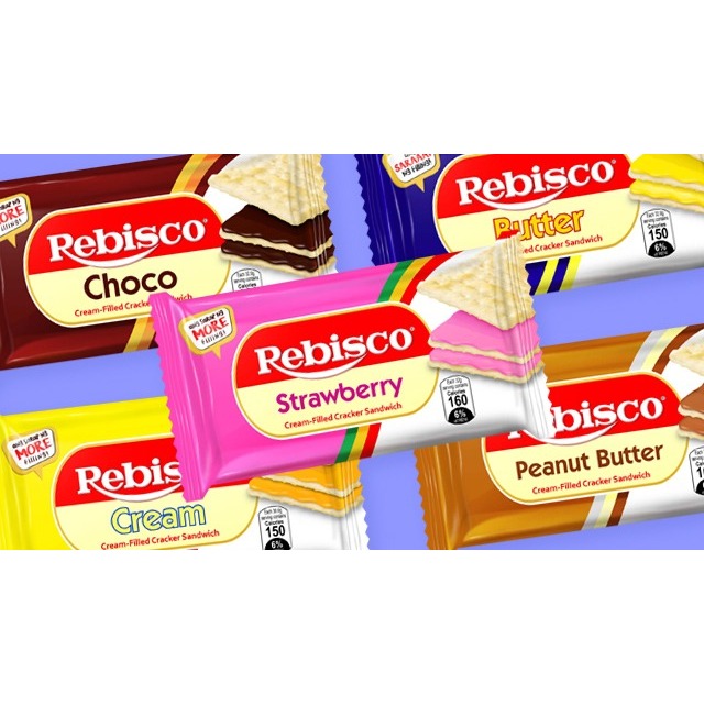 Rebisco Cream Filled Cracker Sandwich [32g x 10pcs] | Shopee Philippines