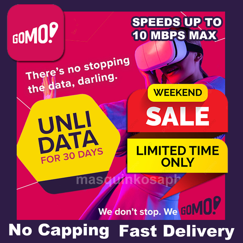 GOMO SIM 30 Days Unlimited Data | Shopee Philippines