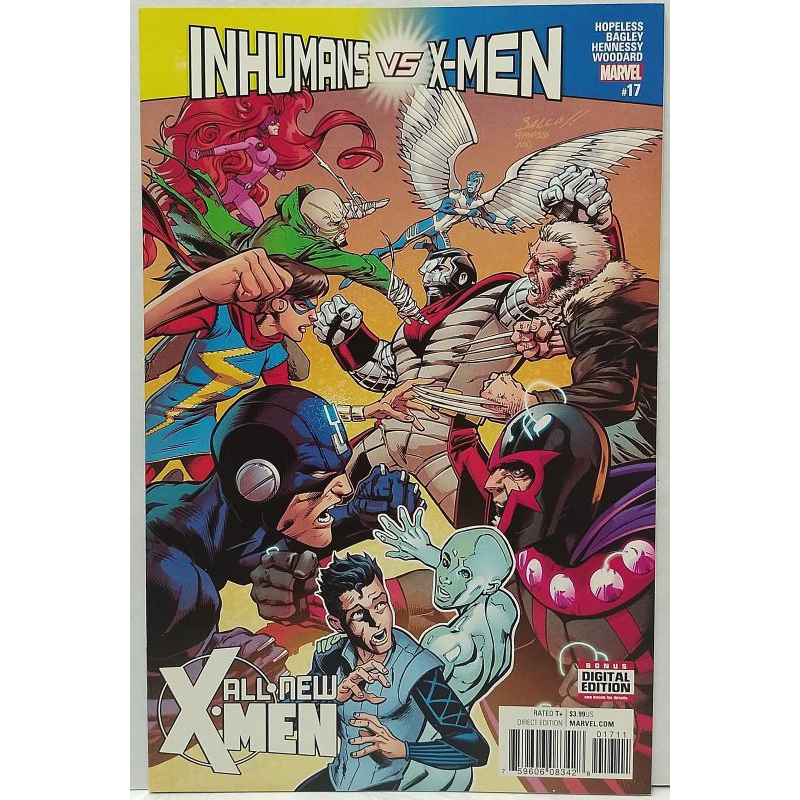 Marvel Comics 17 Inhumans cs X-Men Single Issue (With Bag&Board ...
