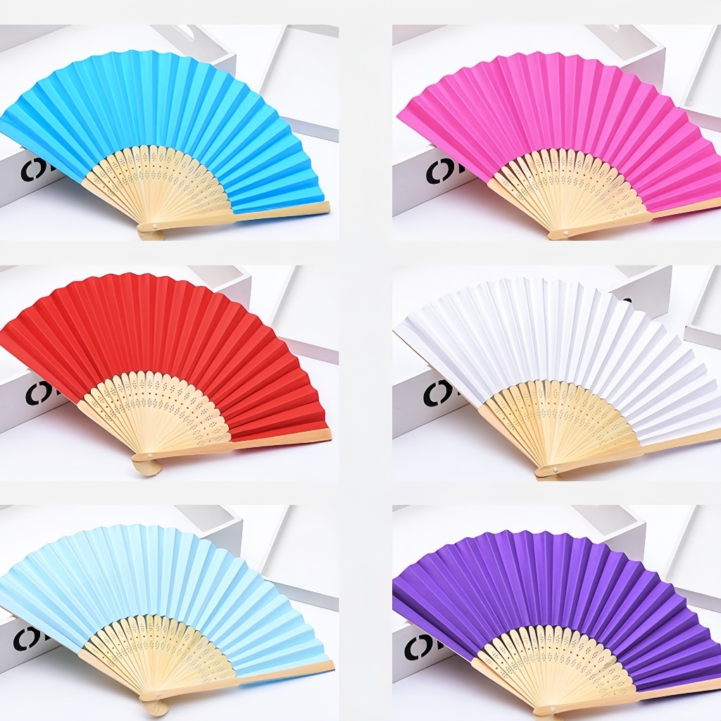 Chinese Style Hand Held Fan Oriental Summer Dancing Bamboo Folding Fan ...