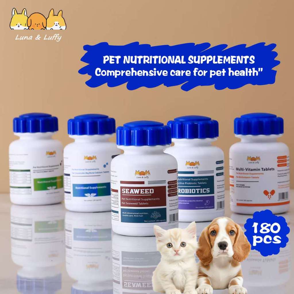 PET Multivitamin Supplement,Probiotics,Seaweed,Calcium, For Appetite ...