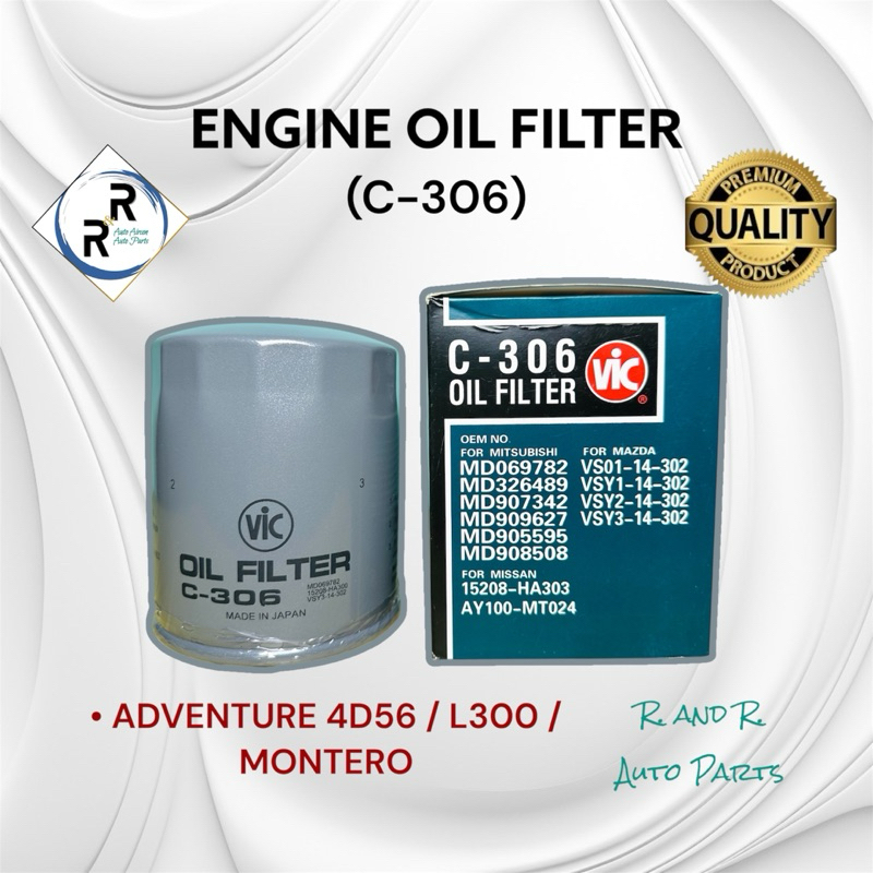 C-306 OIL FILTER C306 ADVENTURE OIL FILTER L300 ENGINE OIL FILTER ...
