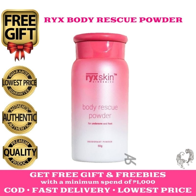 Authentic Ryx Body Rescue Powder Deodorant 50G | Shopee Philippines