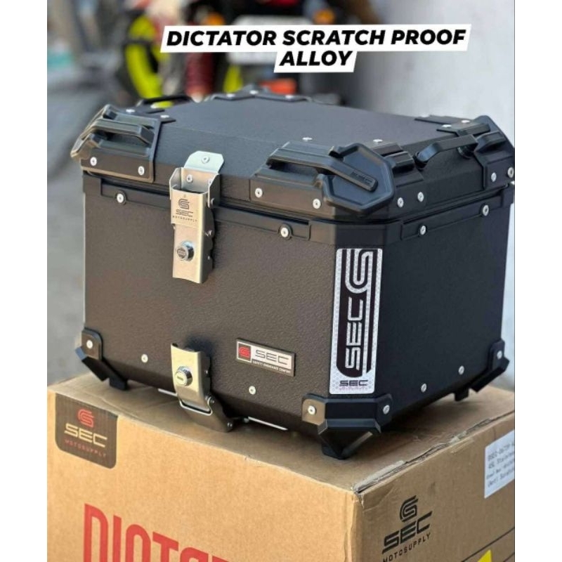 SEC ALLOY ANTISCRATCH 45 LITERS TOP BOX WITH BACKREST | Shopee Philippines