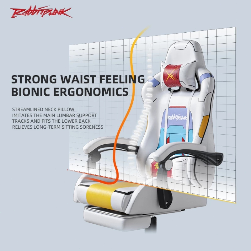 RabbitPunk Brand Gaming Chair Mecha Upgraded Quality Reclining Function ...