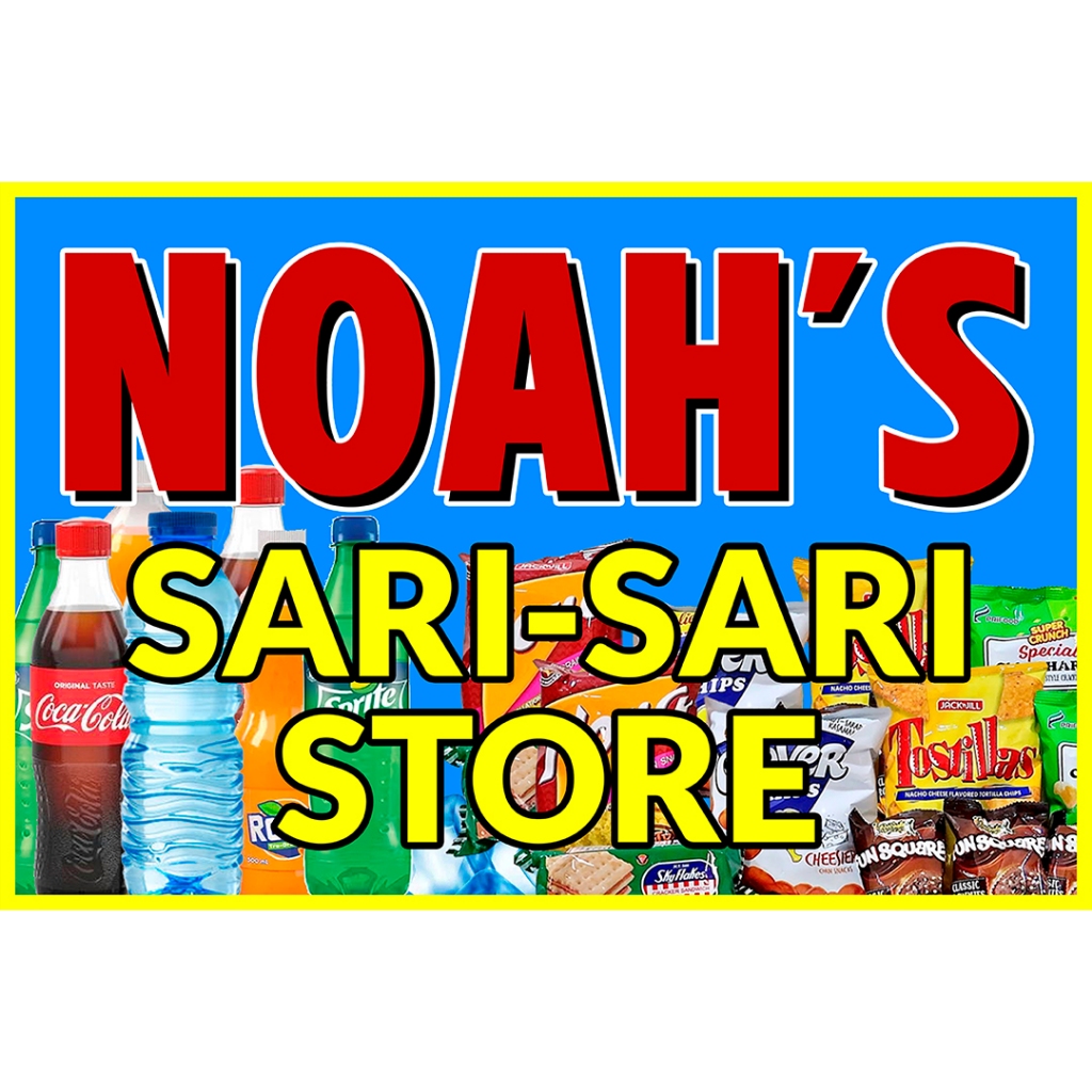 CUSTOMIZED NAME for SARI-SARI STORE Signages | Tarpaulin Signage ...