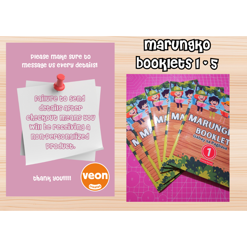 Marungko Booklet 1 - 5 For Early Readers | Shopee Philippines