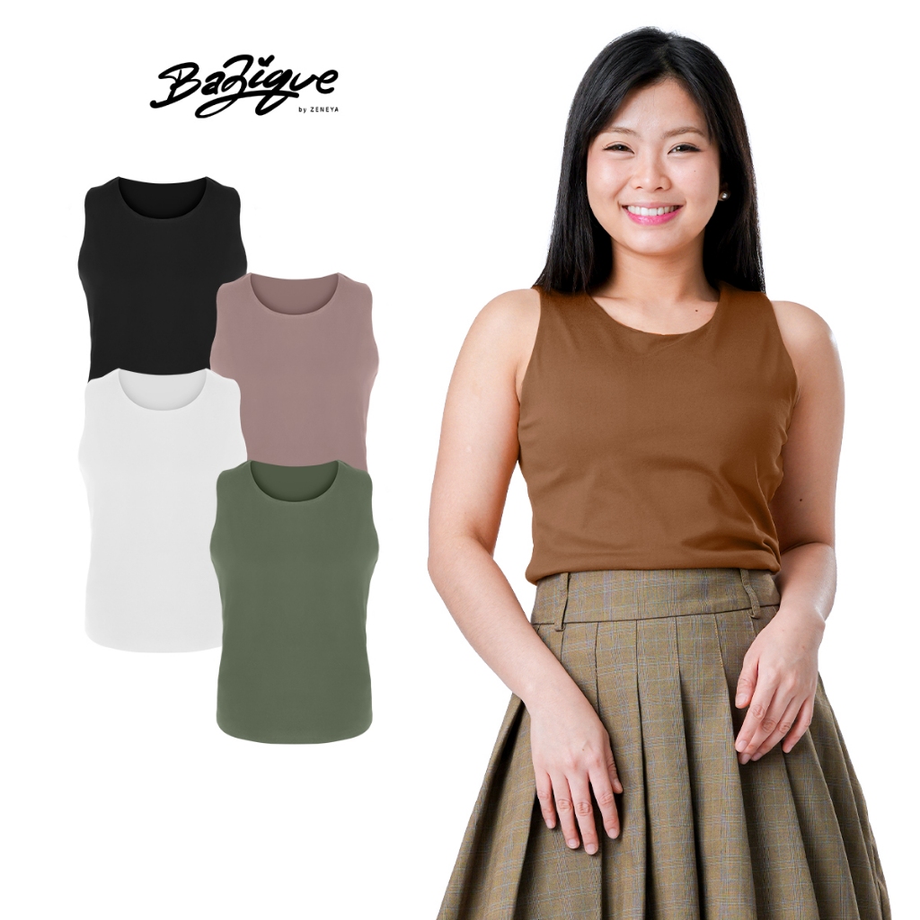 Zeneya Hiraya Cotton Tank Top For Woman Women Double Lining Cotton ...