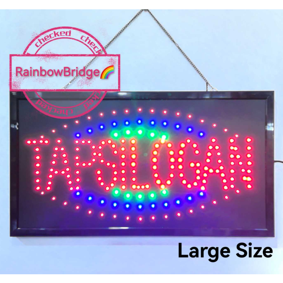 TAPSILOGAN - RAINBOW BRIDGE LED SIGNAGE (New-Small-Large) #SIZE: W48cm ...