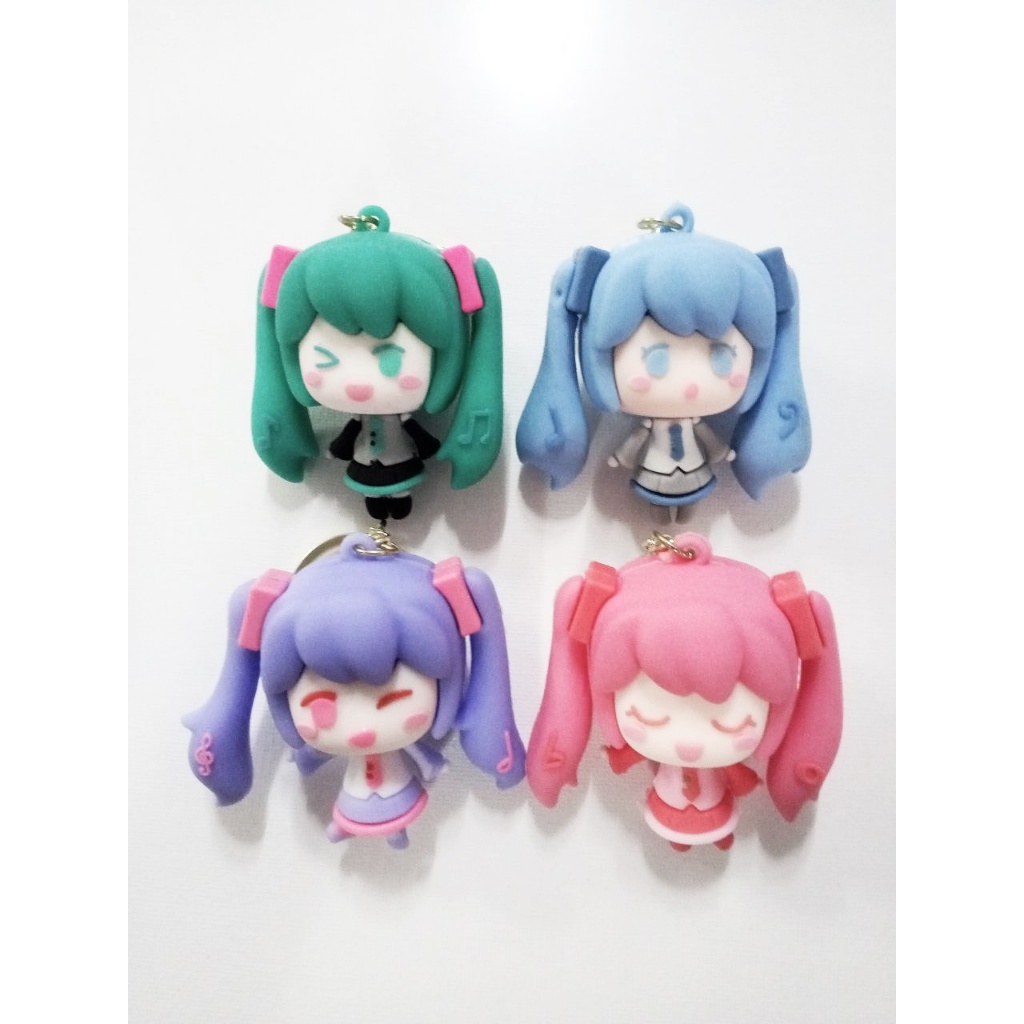 Cute BIG Cartoon Hatsune Miku Doll Keychain Backpack Pendant Student ...
