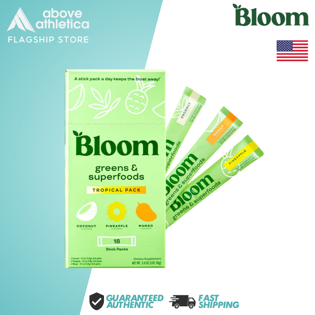 [EXPIRY DATE JAN. 2026] Bloom Nutrition Greens & Superfoods - 18 Sticks ...