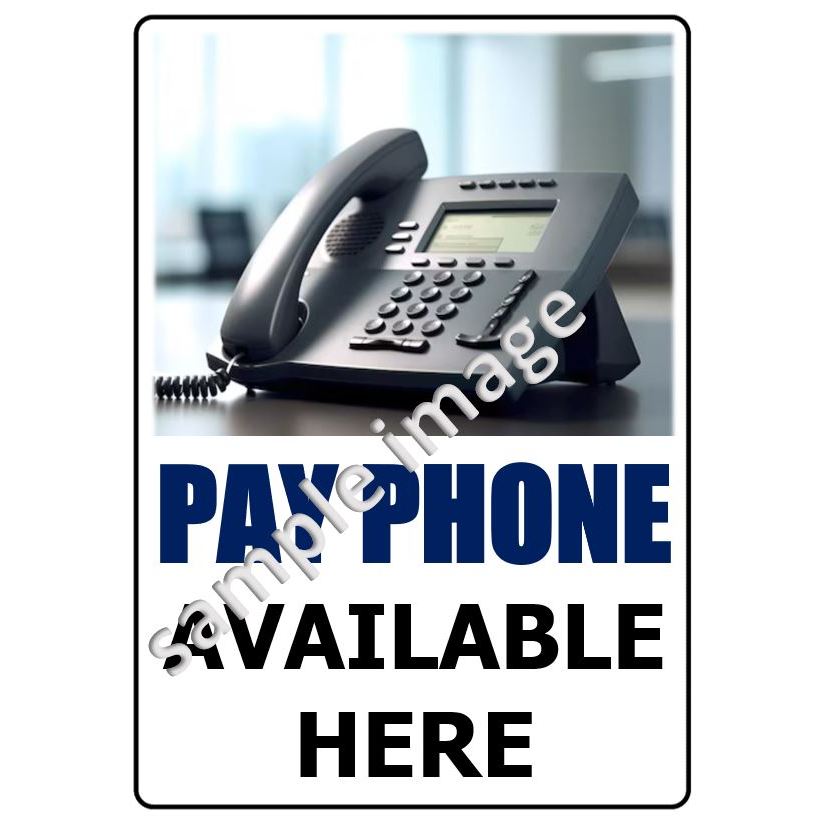 Payphone Signage Sign Boards Laminated Signages Wall Decorations Pay ...