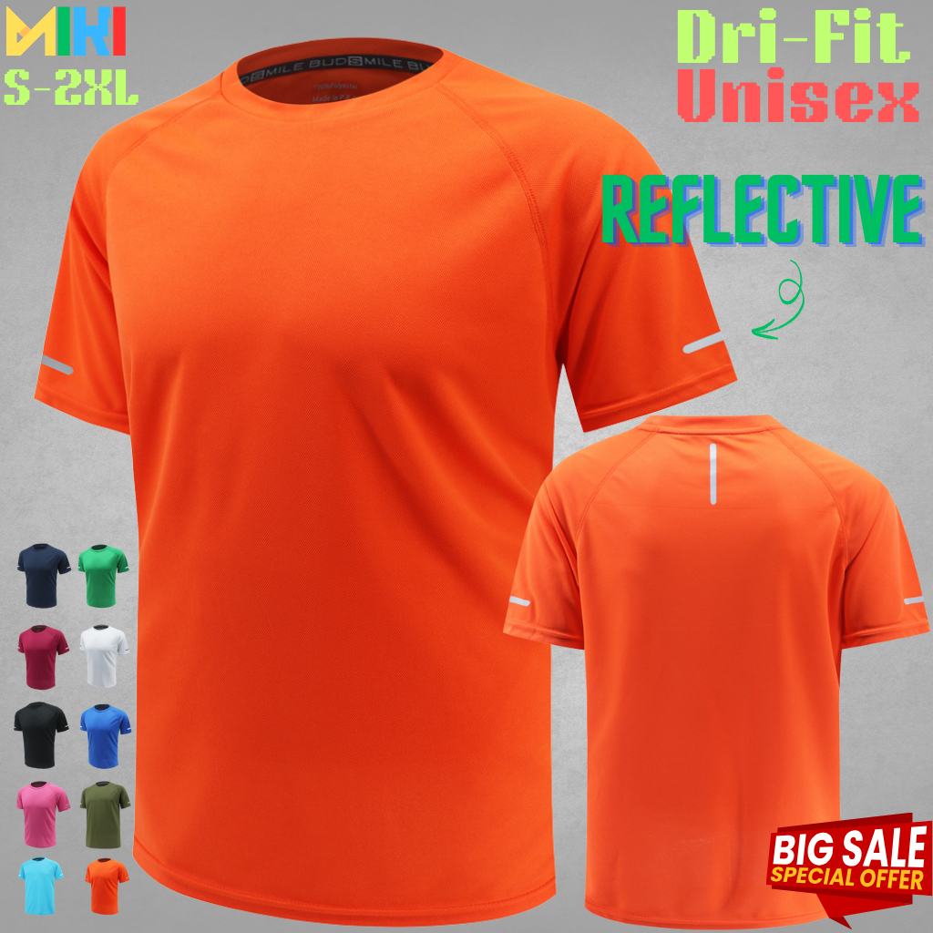 Miki Orange Unisex Tshirt Dry Fit Basketball Basic Tshirt Minimalist ...