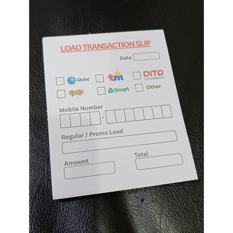 Load Transaction Slip / Receipt for load | Shopee Philippines