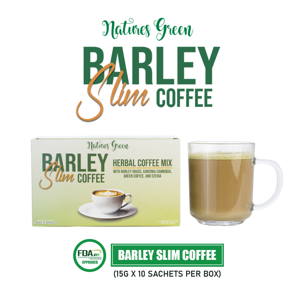 Nature's Green Barley SLIM Coffee 7 in 1 Herbal and Health Coffee Mix ...