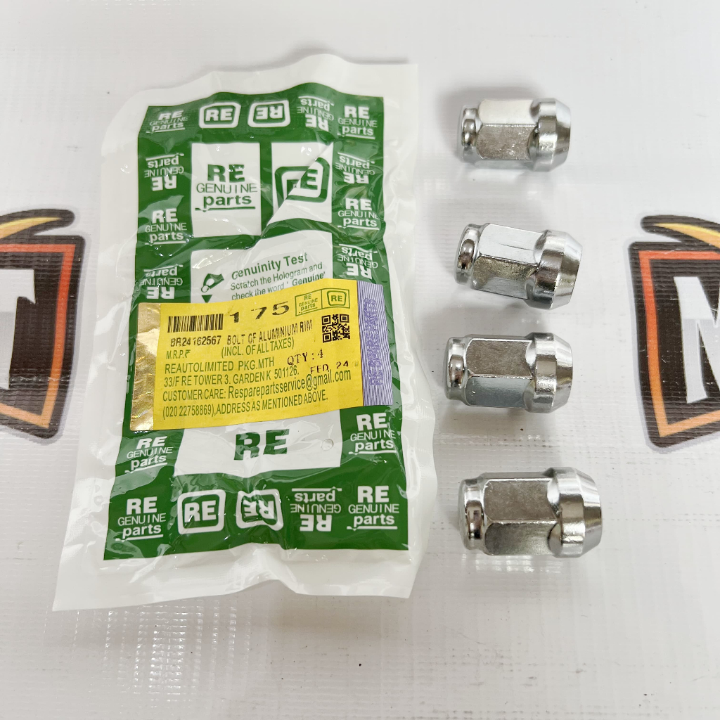 Moto Depot Bajaj RE Aluminum Stud Nuts For Mags Set BR24162567 | Shopee ...
