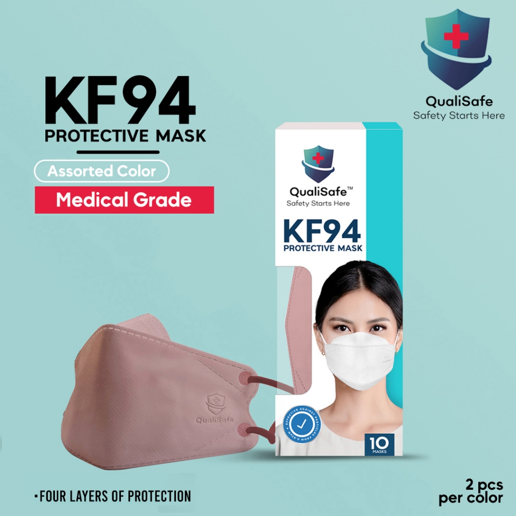 PROTECTIVE KF94 MASK ASSORTED COLORS 10 PCS PER BOX | Shopee Philippines