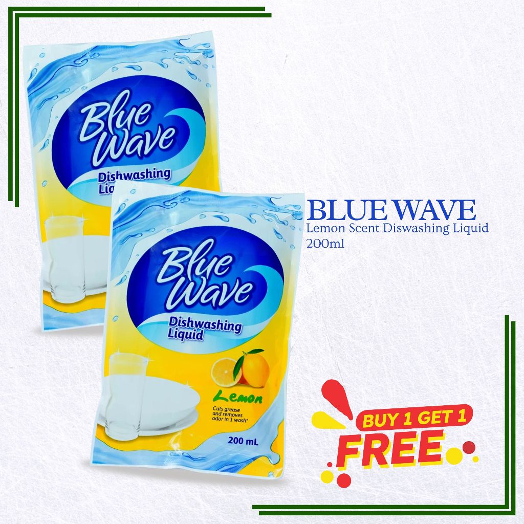 Blue Wave Buy 1 take 1 Dishwashing Liquid Lemon Scent Pouch Sachet ...