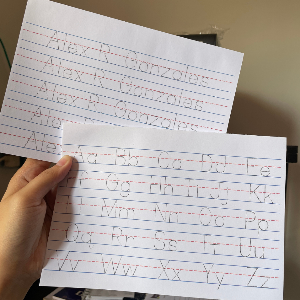 TRACING PAD - 25 or 40 PAGES (A5 SIZE) ALPHABETS / NAME / NUMBER ...