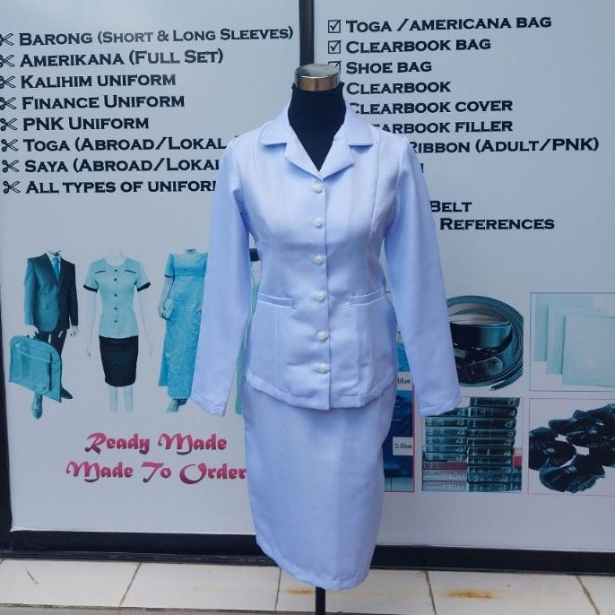 KAGAWAD PNK INC UNIFORMS FOR FEMALE - PLEASE CHECK THE SIZE GUIDE ...