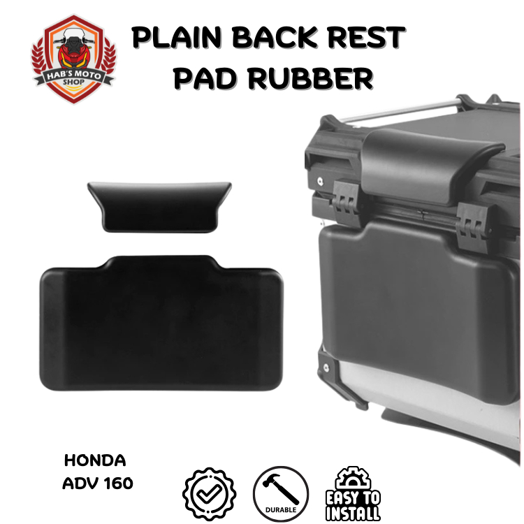 HONDA ADV 160 HIGH-QUALITY PLAIN BACKREST PAD SUPPORT FOR 45L TOPBOX ...