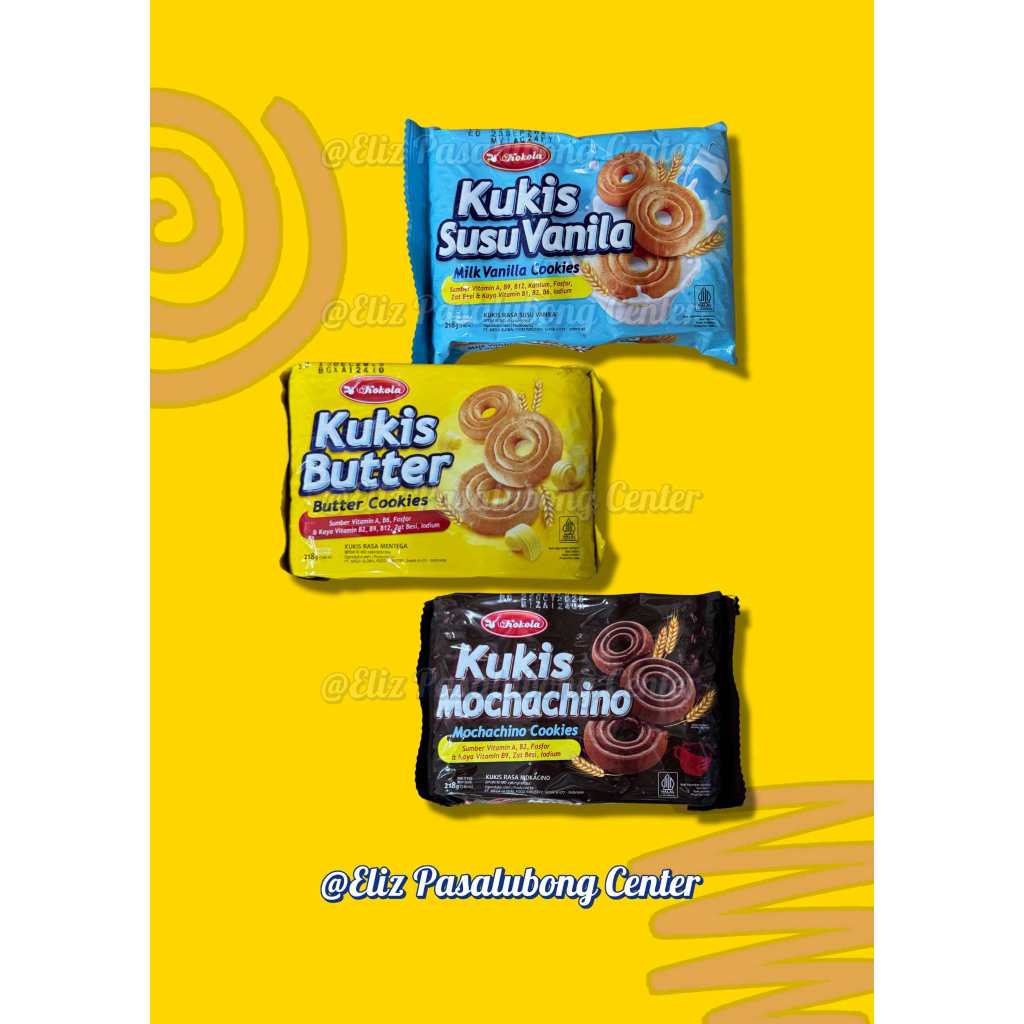 KOKOLA - KUKIS VANILA, KUKIS BUTTER, KUKIS MOCHACHINO 218G | Shopee ...