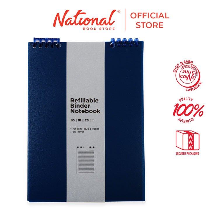 Premiere Notes Refillable Binder Notebook B5 80 Sheets 70 gsm Split ...