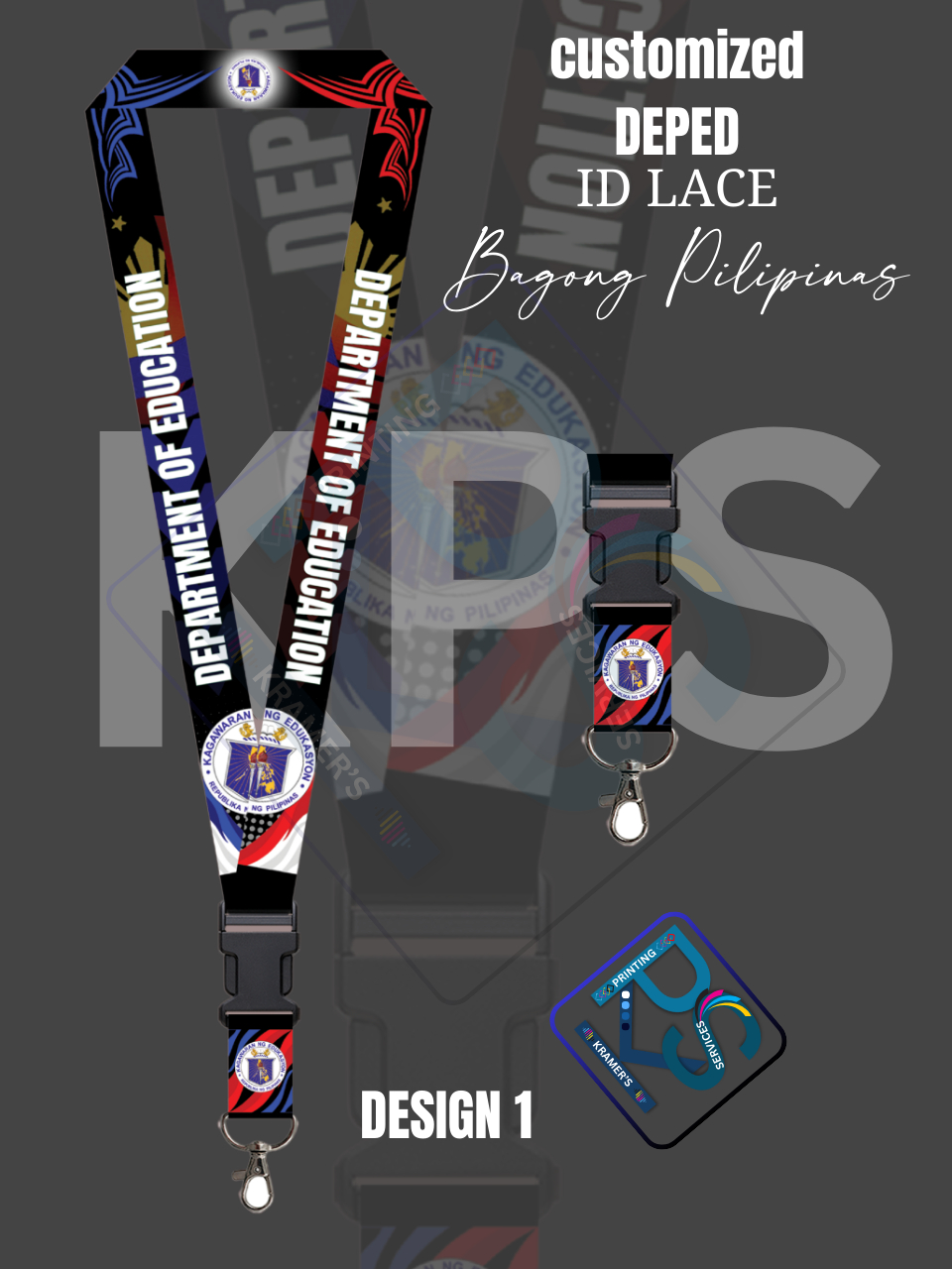 Customized Deped Id lace Bagong Pilipinas Inspired Lanyard | Shopee ...