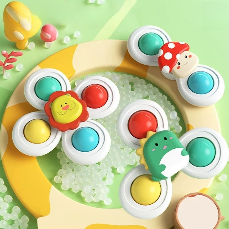 Timi Baby Rotating Toy Table Animal Sucker Finger Sucker Spinning Top ...