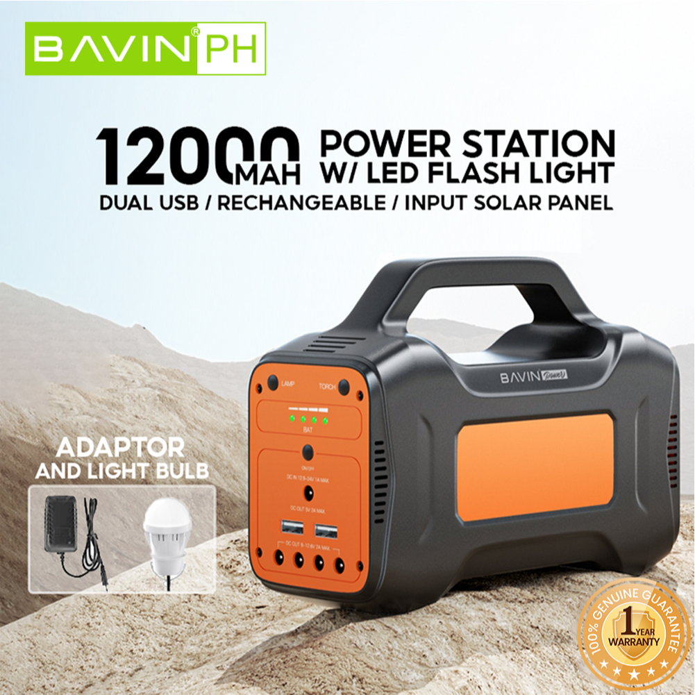 BAVIN BS03 44Wh Power Station Portable Emergency 12000mah Power Supply ...