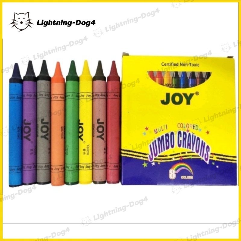 8Pcs/box Big Original JOY Jumbo Crayons assorted colors child painting ...